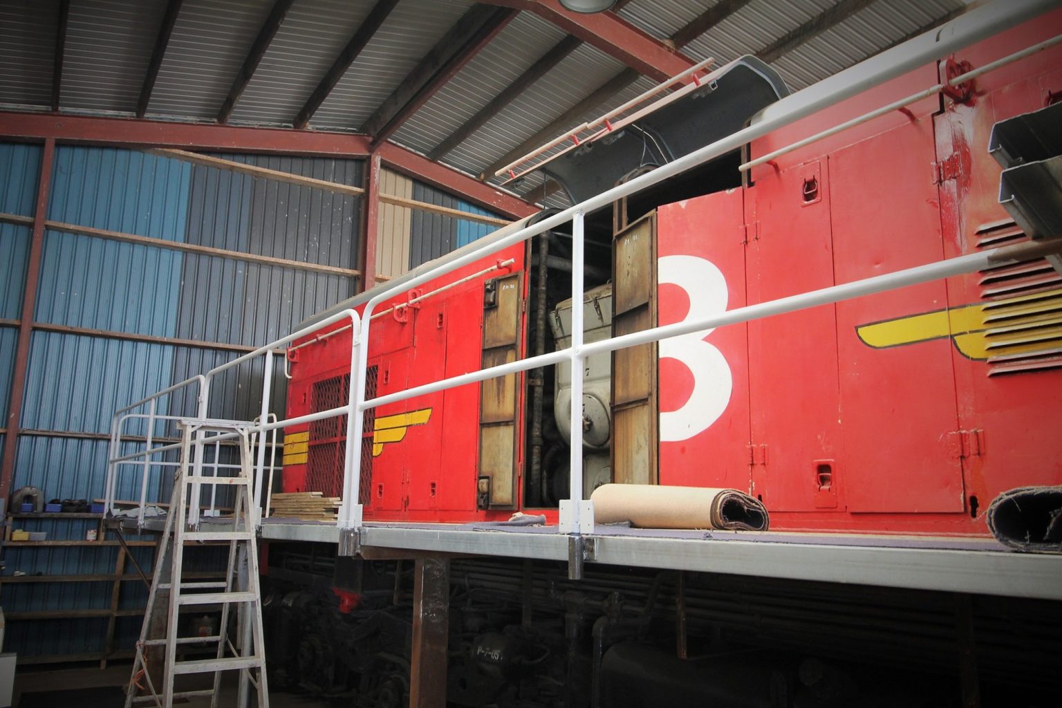 Locomotive working platform – Feilding and District Steam Rail Society Inc